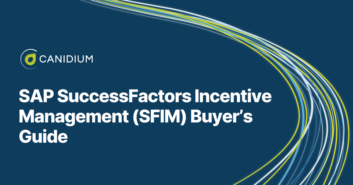 SAP SuccessFactors Incentive Management (SFIM) Buyer’s Guide